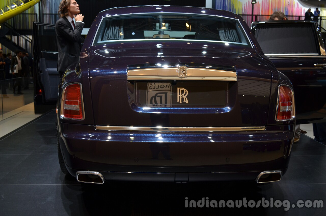 Rear of the Rolls Royce Phantom Celestial Edition
