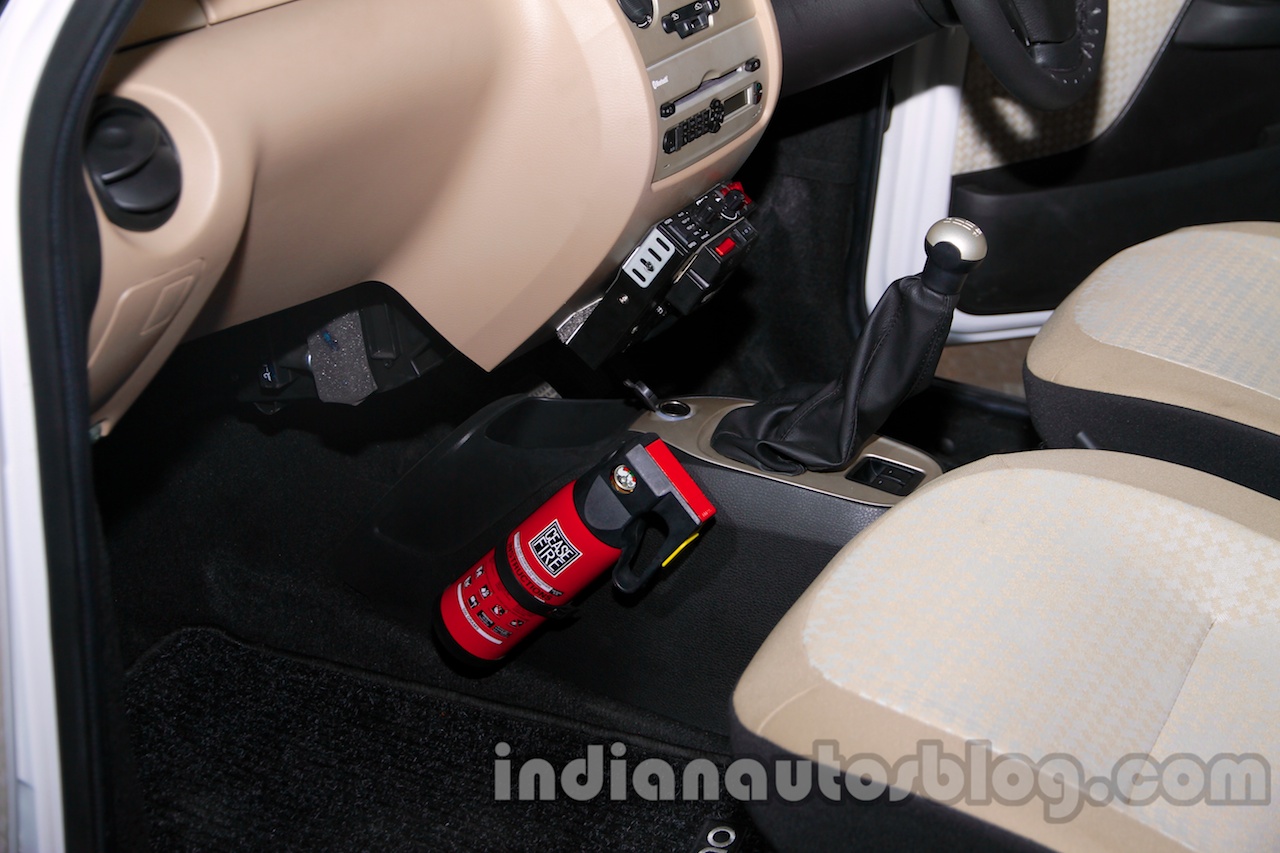 Tata Nano police patrol vehicle fire extinguisher