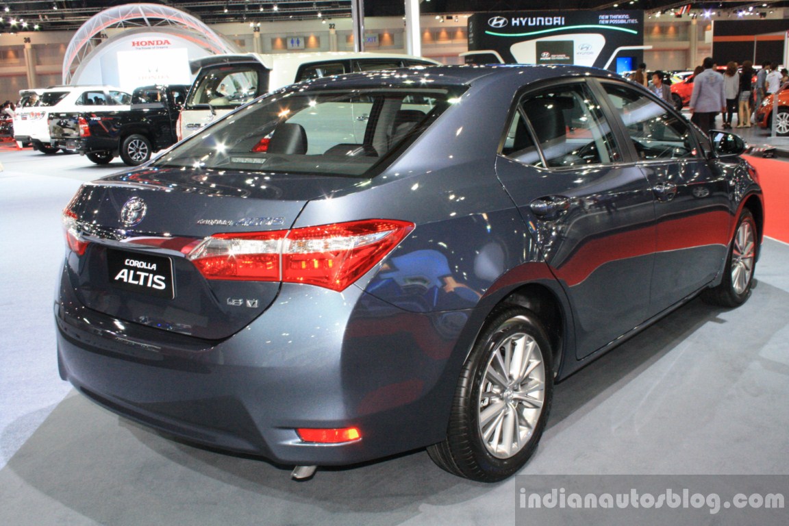 Toyota Corolla Altis rear three quarters right at 2014 Bangkok Motor Show