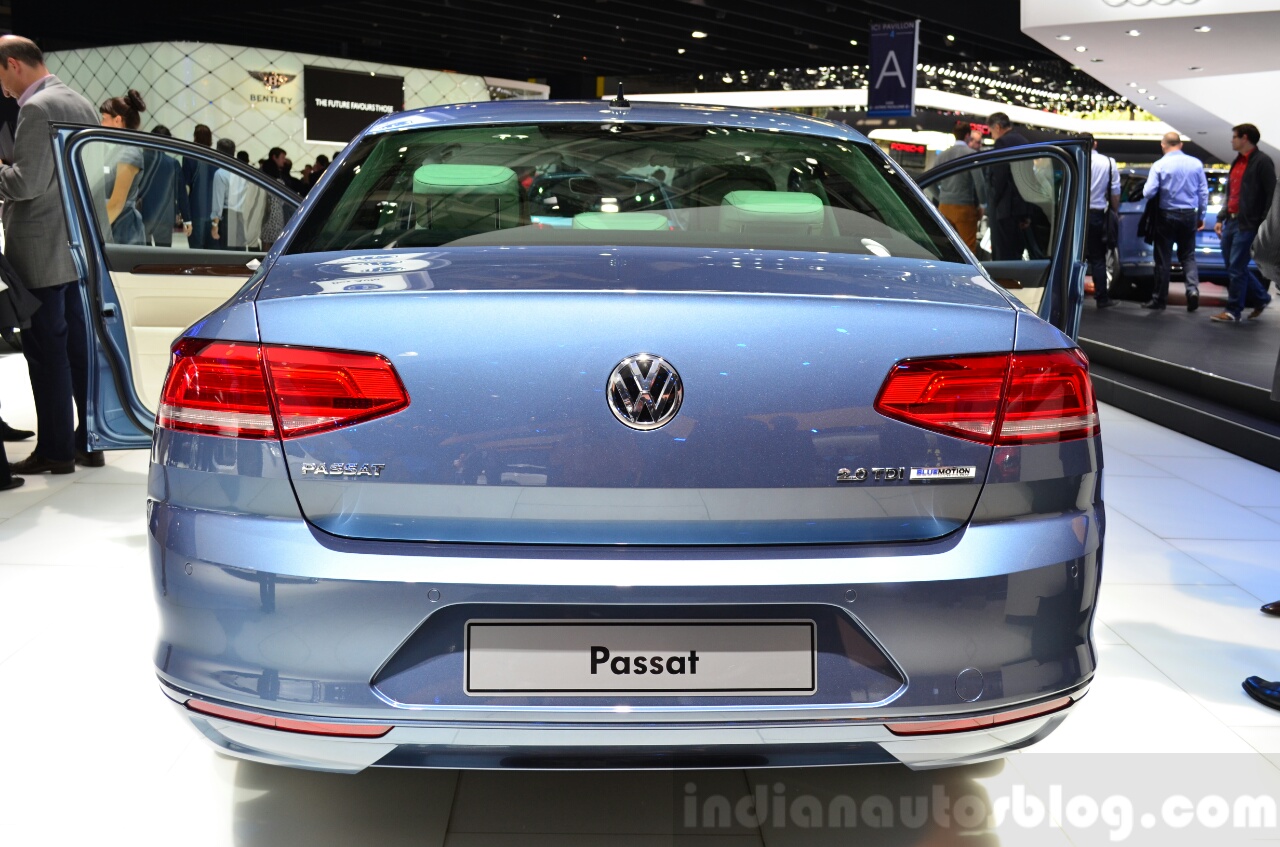 2015 VW Passat rear at the 2014 Paris Motor Show