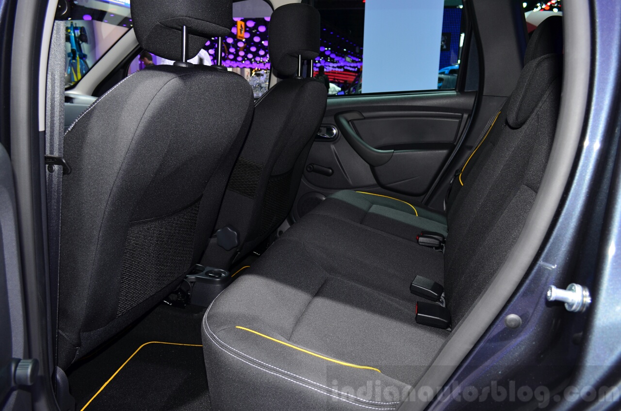 Dacia Duster Air rear seat at the 2014 Paris Motor Show