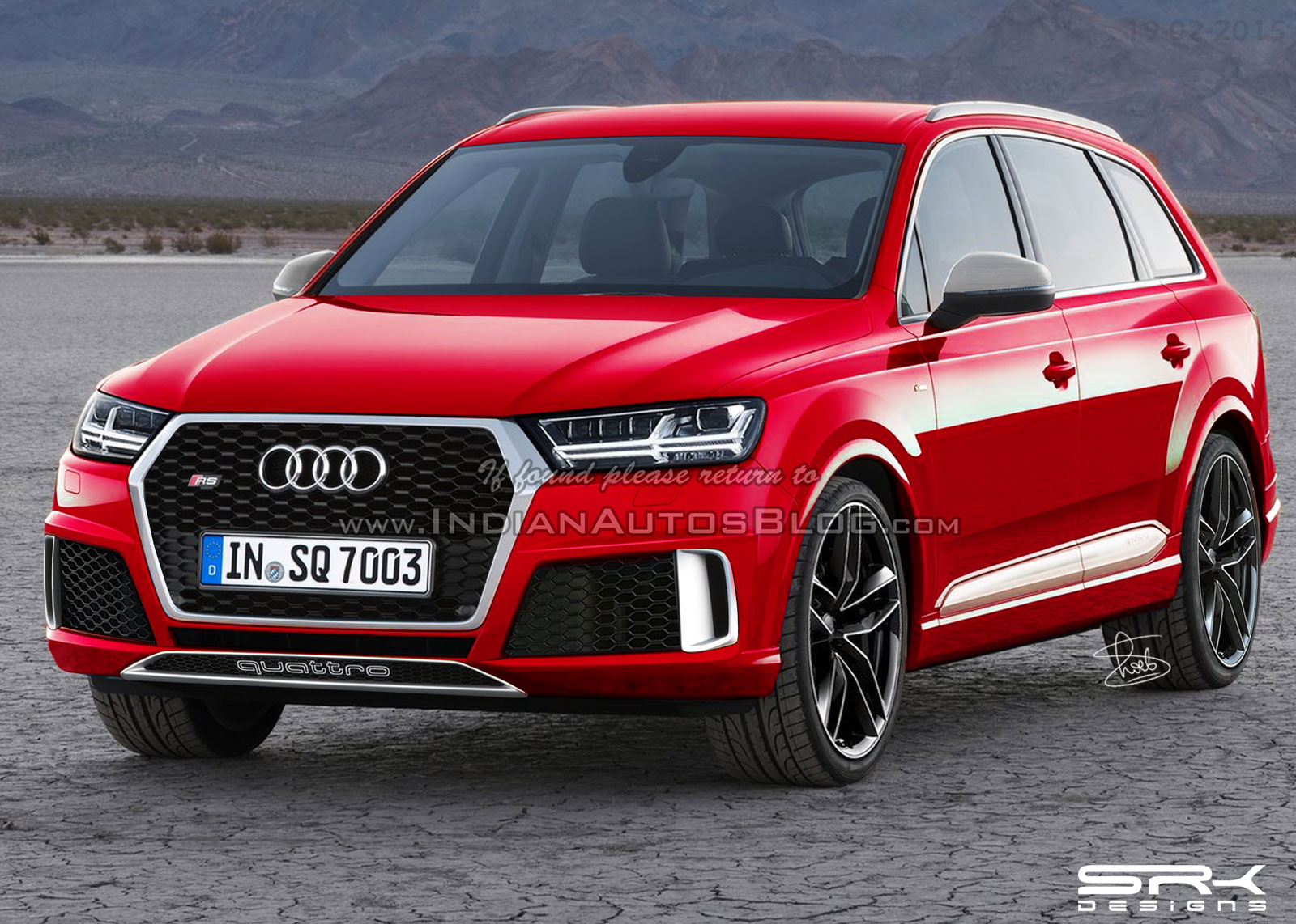 Audi RS Q7 In The Works IAB Rendering
