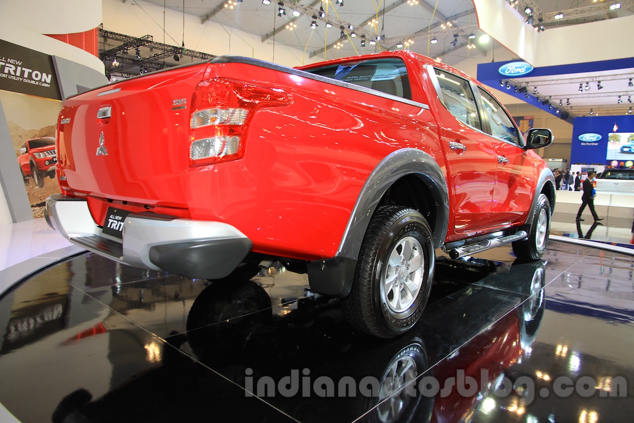 Mitsubishi Triton Exceed Rear Three Quarter At The Gaikindo Indonesia International Auto Show