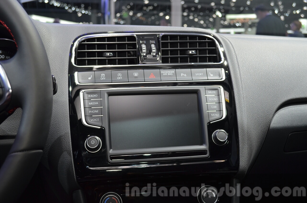Volkswagen Polo GTI centre console at IAA 2015
