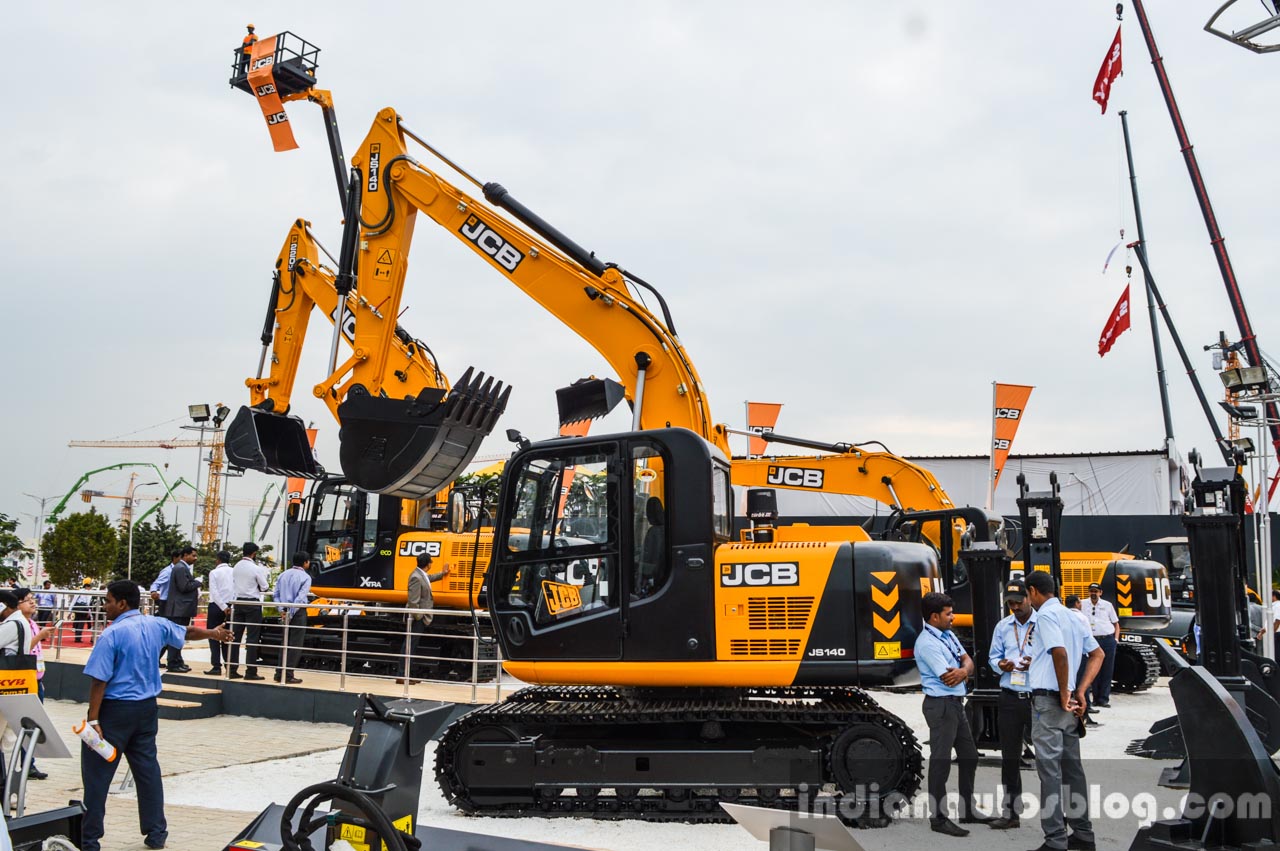 JCB JS140 side at EXCON 2015