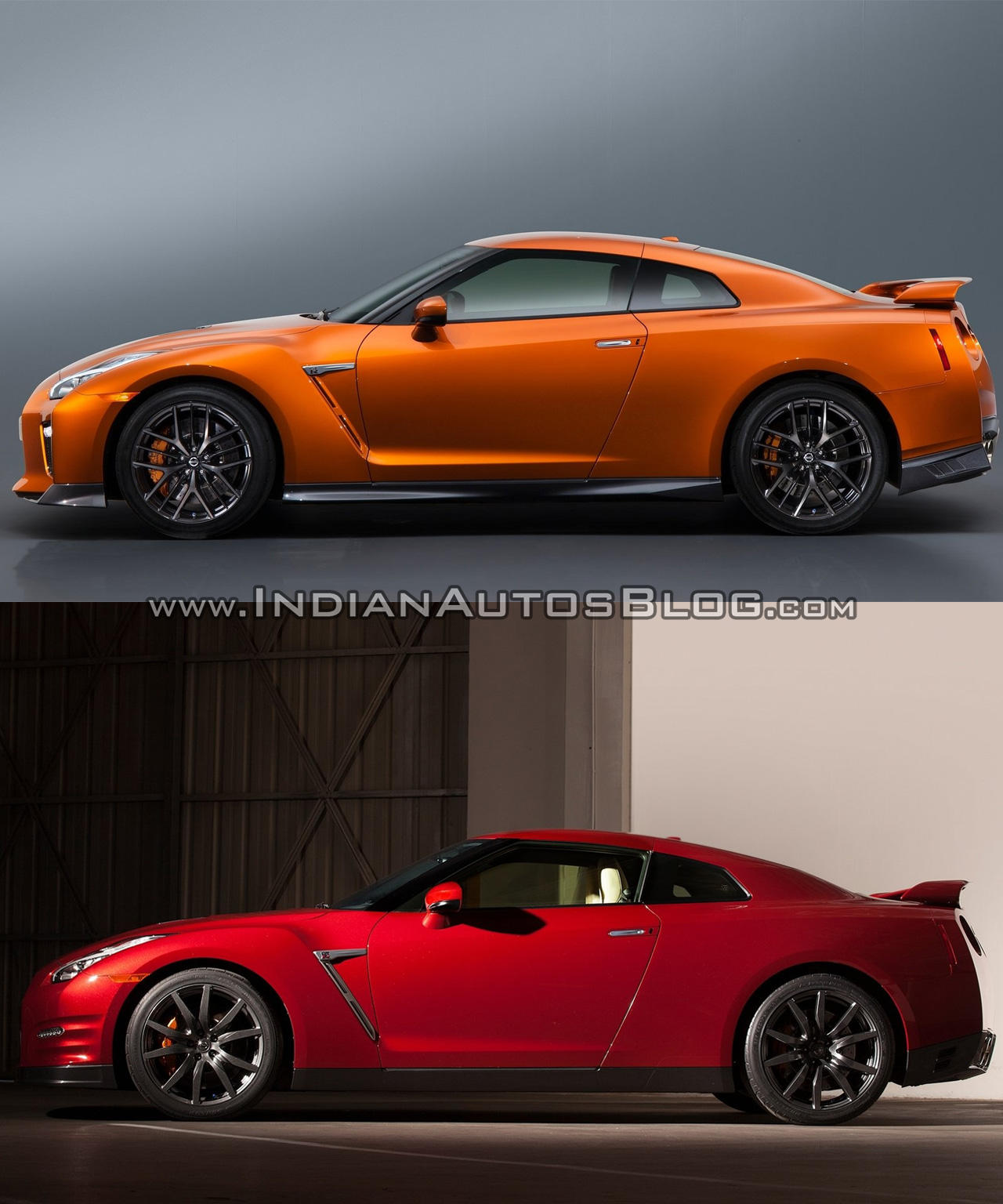2017 Nissan GT-R vs 2015 Nissan GT-R side profile