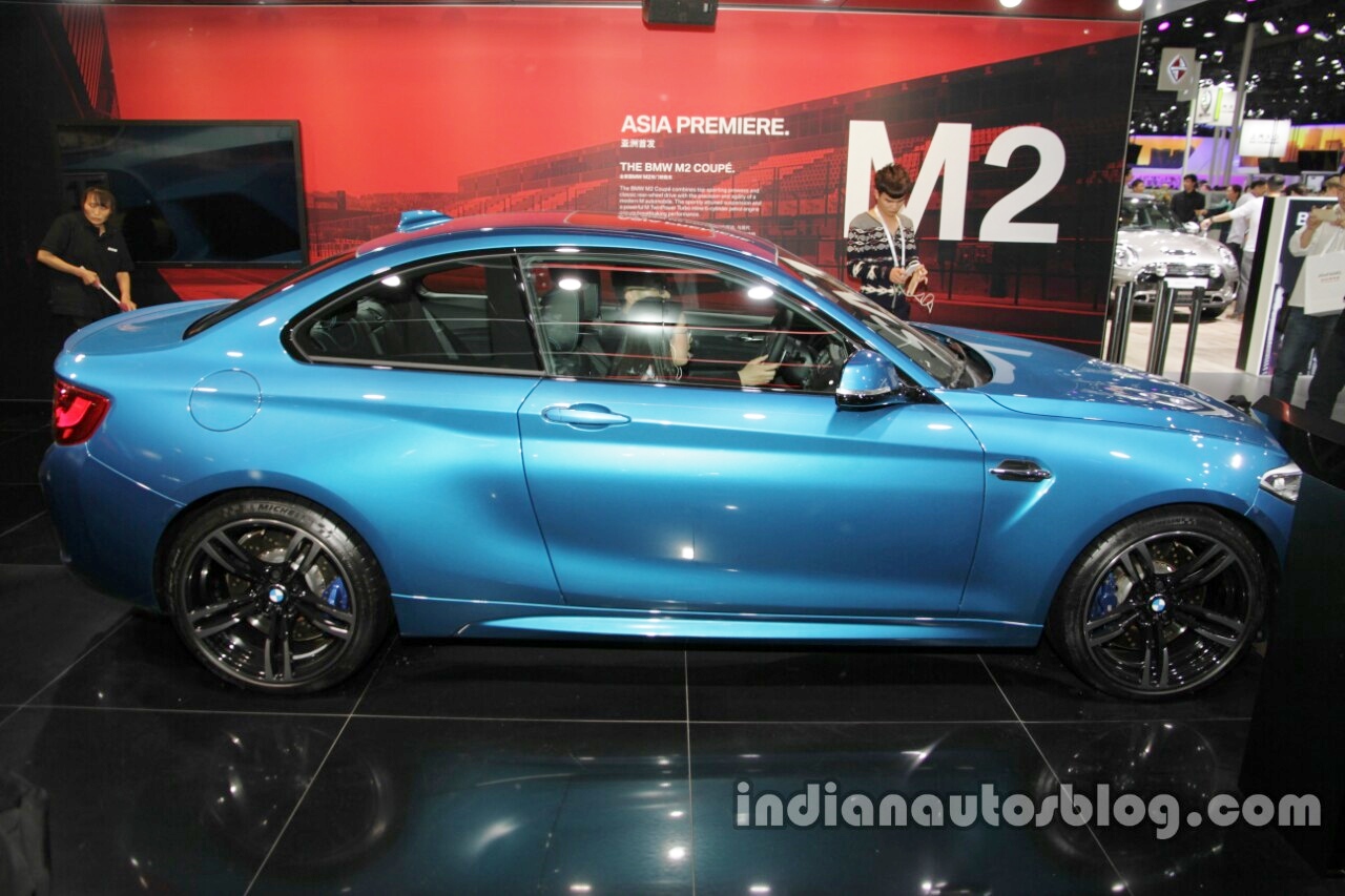 BMW M2 side profile at Auto China 2016