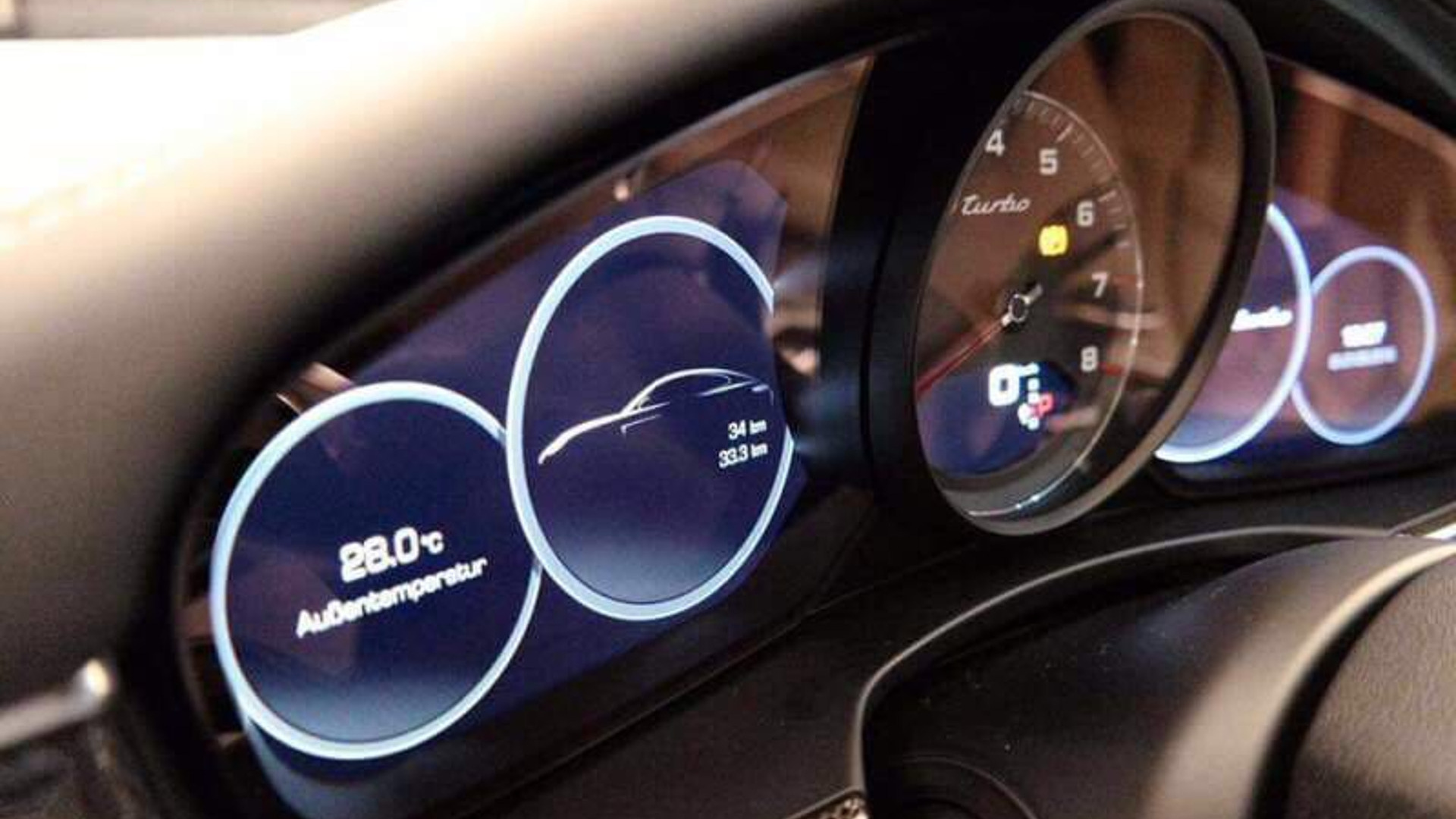 2017 Porsche Panamera instrument cluster leaked 2017 Porsche Panamera instrument cluster leaked
