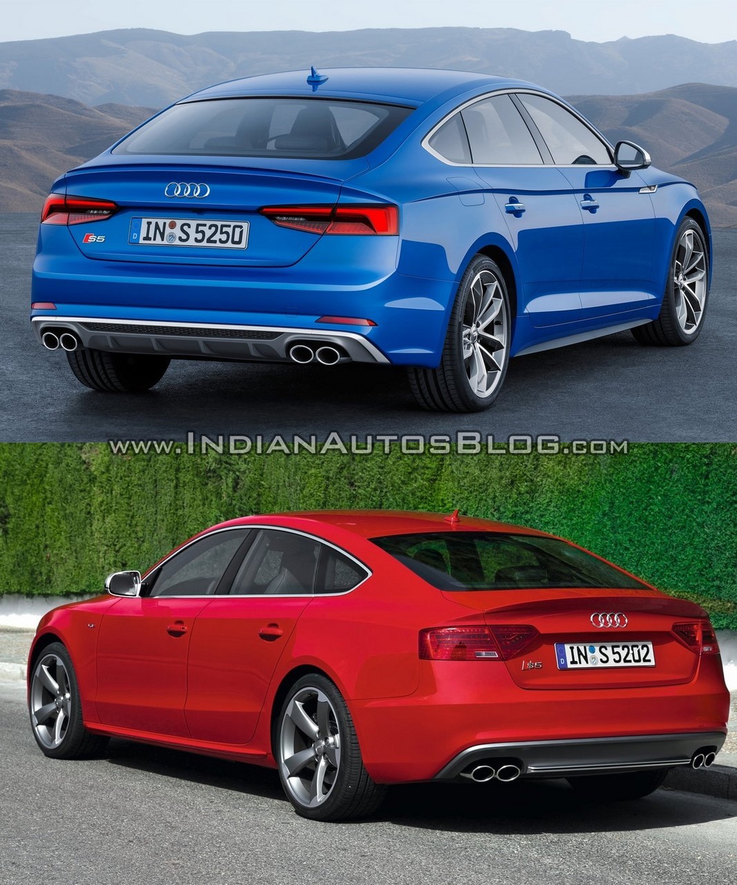 2017 Audi S5 Sportback Vs 2012 Audi S5 Sportback Rear Three Quarters 2017 Audi S5 Sportback Vs 2012 Audi S5 Sportback Rear Three Quarters