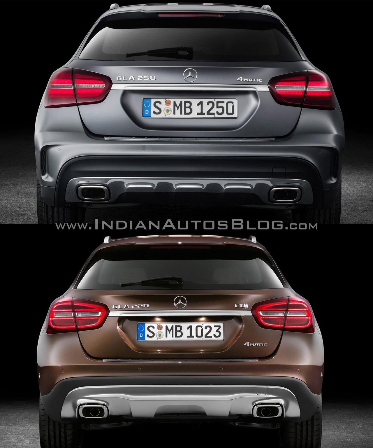 2017 Mercedes GLA vs. 2014 Mercedes GLA rear