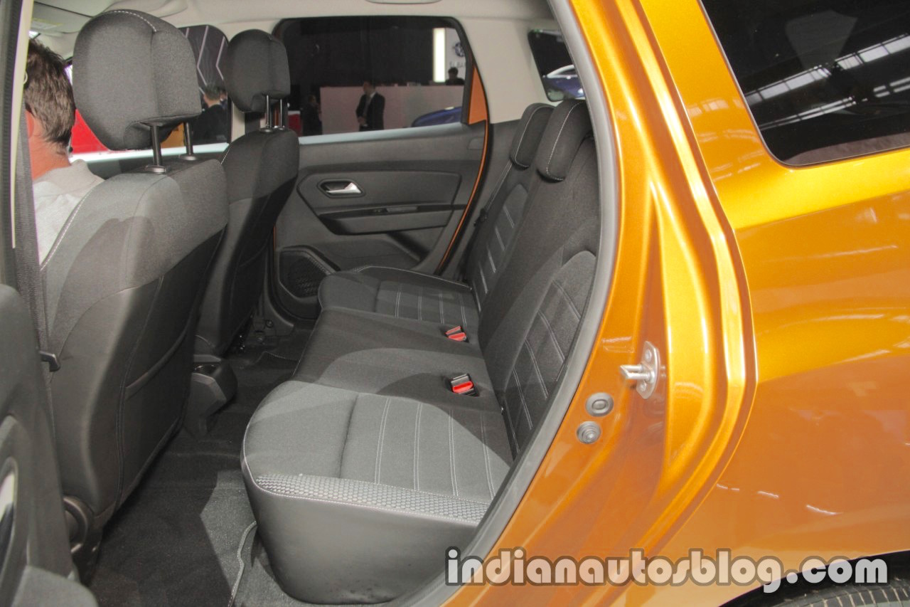 2018 Dacia Duster rear seat at IAA 2017