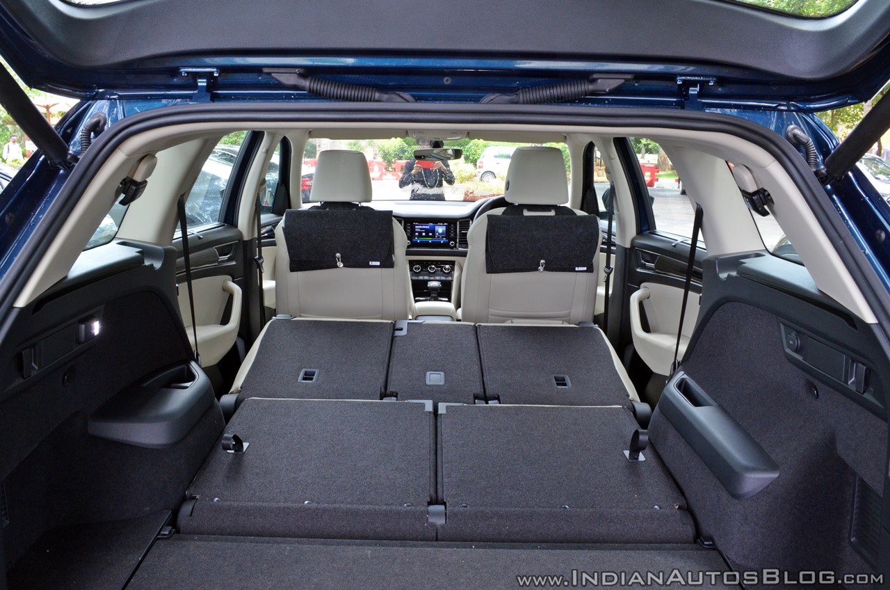 Skoda Kodiaq test drive review boot space
