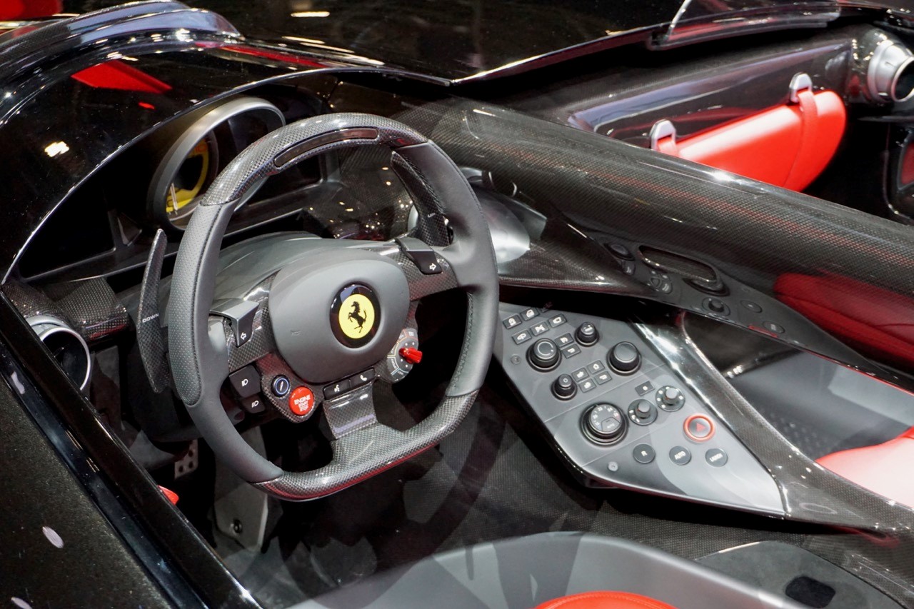 Ferrari Monza Sp2 Interior At 2018 Paris Auto Show