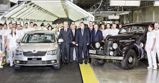 Skoda produces its 1.5 millionth car in Kvasiny