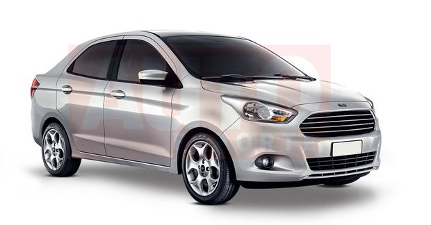 Ford Ka-based compact sedan rendered; Auto Expo unveil