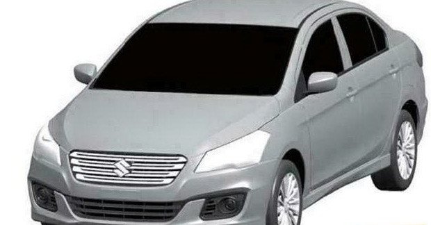 Maruti Ciaz production version patented in China