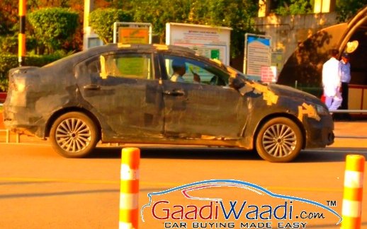 Maruti Ciaz top-end variant snapped inside and out