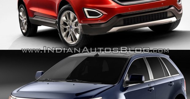 2015 Ford Edge vs older model picture comparison