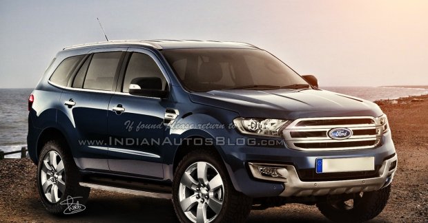 India-bound 2016 Ford Endeavour (Everest) rendered