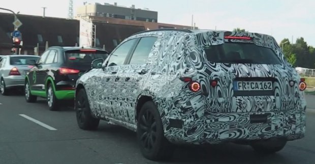 2016 Mercedes GLK Class videotaped on test