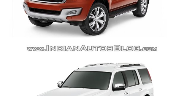 2015 Ford Endeavour vs older model - Old vs New