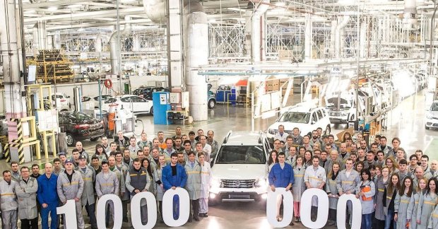 Renault's factory in Russia produces its millionth car