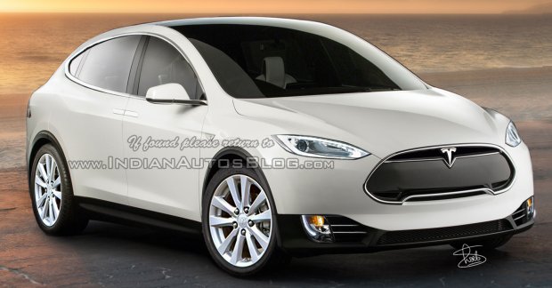 Tesla Model X production version rendering