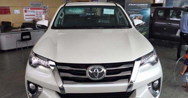 2016 Toyota Fortuner displayed in a dealership post-unveil