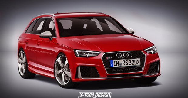 Next generation Audi RS4 Avant - Rendering