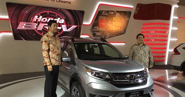 Honda BR-V showcased in 'Silver' shade at Indonesian expo