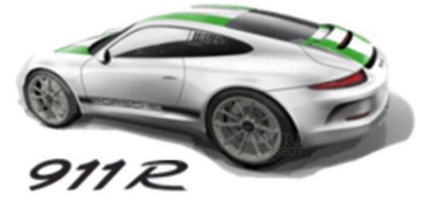 First image of the limited edition 'Porsche 911 R' emerges