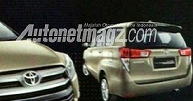 Rear of the 2016 Toyota Innova revealed, gets new taillights