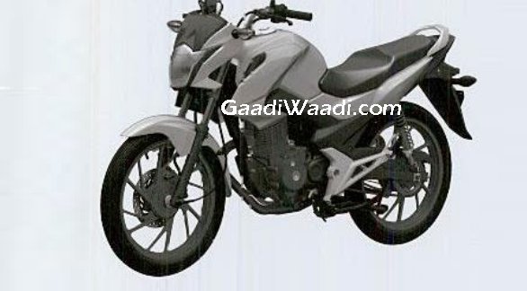 Patent image of a new Honda 160 cc motorcycle leaked