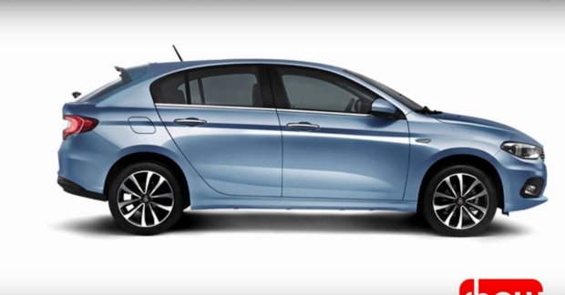 Fiat Tipo hatchback side profile - Rendering