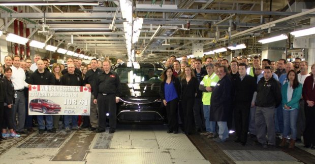 Chrysler Pacifica production begins at Windsor