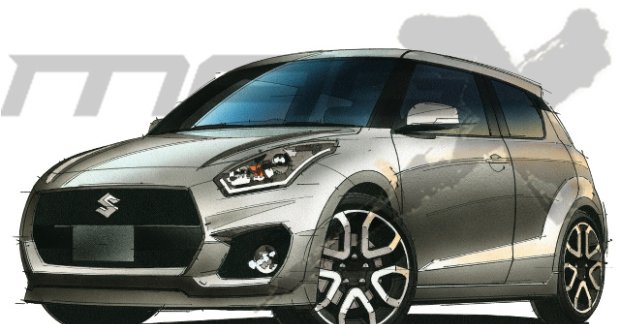 Next-gen 2017 Maruti Swift design sketch - Rendering