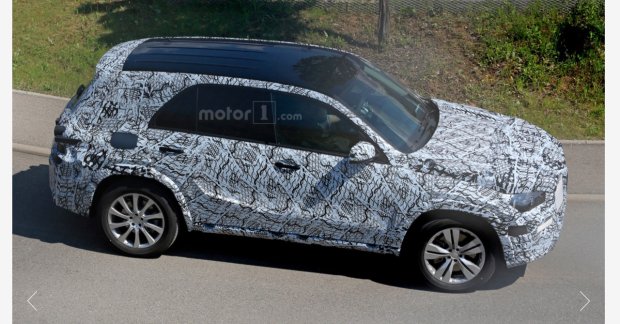 Next generation Mercedes GLE spotted testing