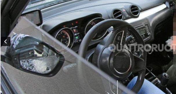 2017 Maruti Swift shows its interior for the first time