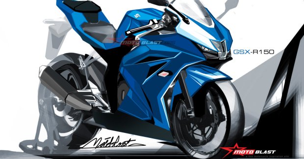 2017 Suzuki GSX150R previewed in new renderings