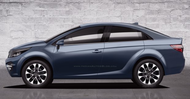 Tata Premium Sedan (Tata X451-based sedan) - Rendering
