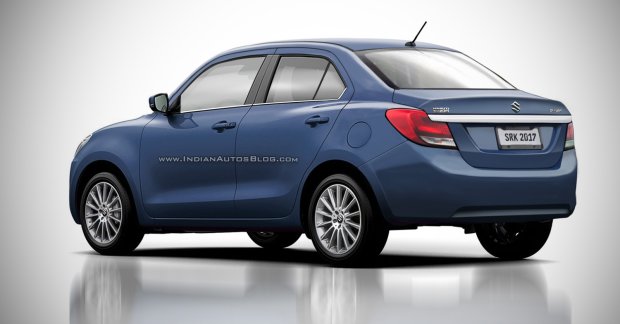 IAB renders the 2017 Maruti Swift Dzire (3rd gen) based on spy shots