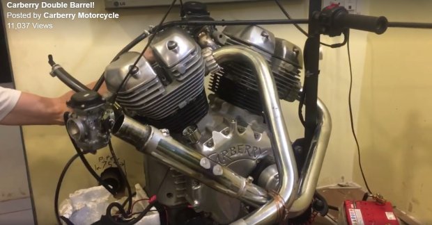 Carberry Motorcycle reveals new fuel-injected 1,000 cc Royal Enfield engine