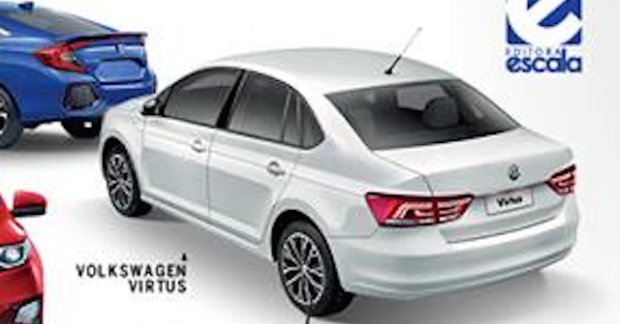 Rear of the VW Virtus (VW Polo Sedan/VW Vento) rendered