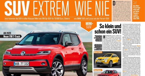 Entry-level VW T-Track crossover to launch in 2020 - Report