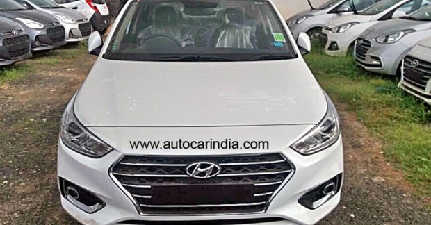 Hyundai Verna 2017 in Polar White body colour ahead of August 22 launch