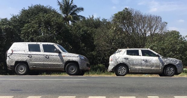 Mahindra S201 spotted along with Mahindra TUV300 Plus