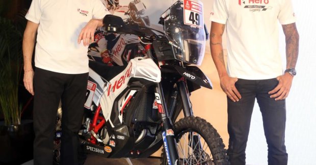 New Hero RR 450 Rally bike showcased; 2018 Dakar team announced