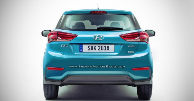 2018 Hyundai i20 (facelift) rear - Rendering