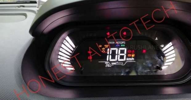 New Tata Tiago (facelift) spied with fully digital instrument panel