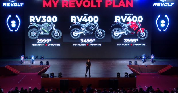 Revolt RV 400 and Revolt RV 300 electric bikes launched in India